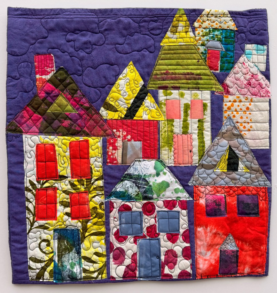 Collage: Fabric and Paper – Scrappinthread by Beverly Tiemann